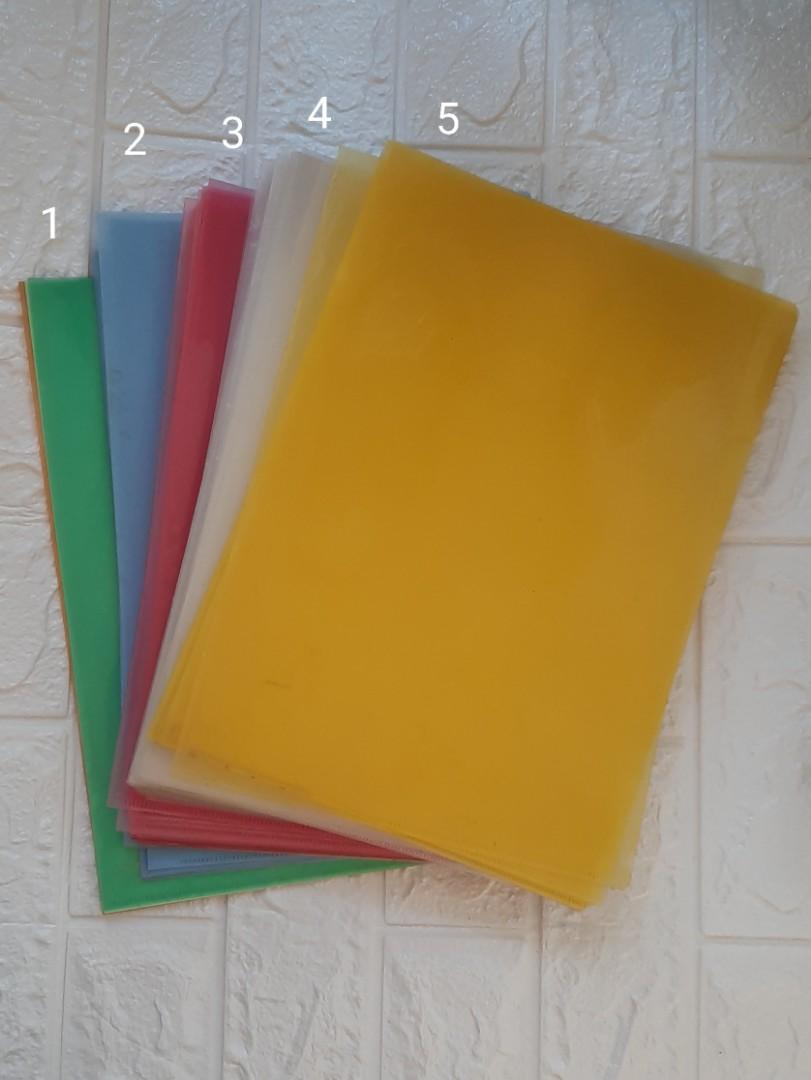 Transparent Plastic L-type Folder, Hobbies & Toys, Stationary & Craft ...