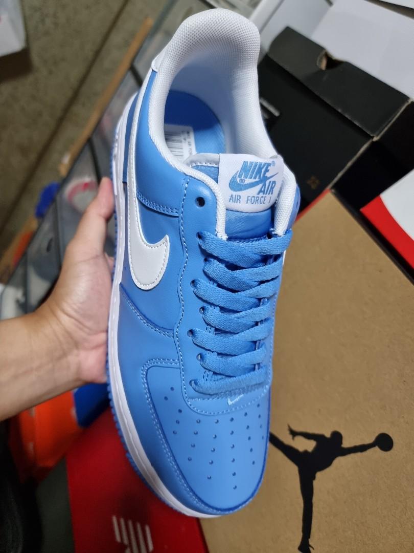 US 8.5 UNC nike Air force 1 with physical JD sports receipt, Luxury ...