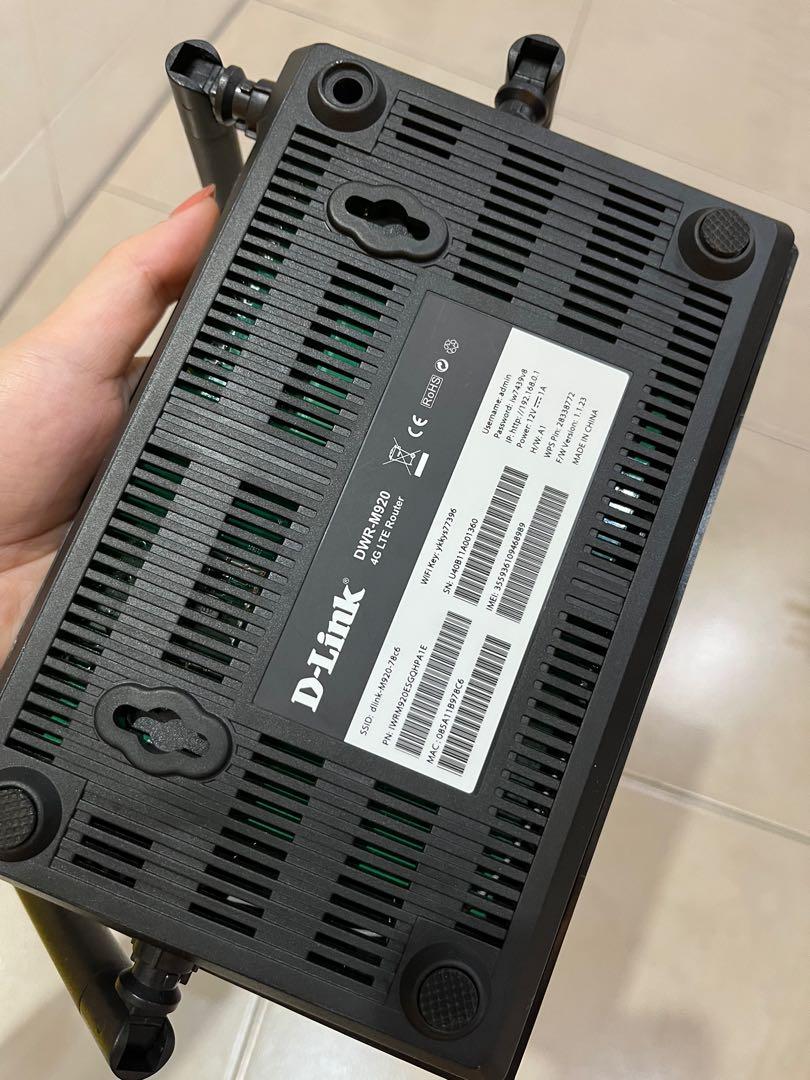 (Used) D-link Modem Router N300 4G LTE (DWR-M920) M, Computers & Tech ...