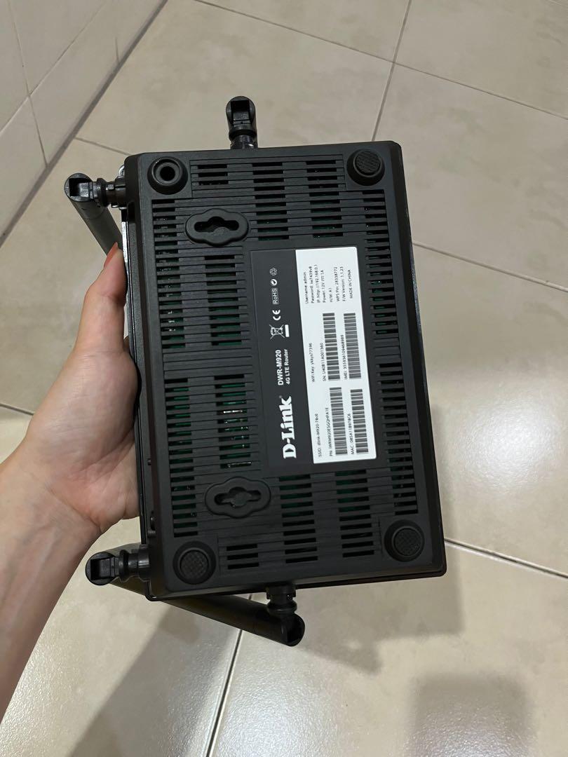 (Used) D-link Modem Router N300 4G LTE (DWR-M920) M, Computers & Tech ...