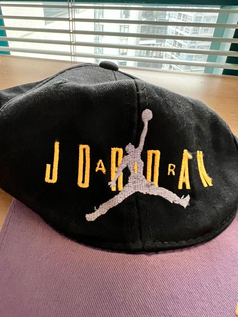 Vintage 90s Nike Air Michael Jordan Cap in Purple and Gold and Green ...