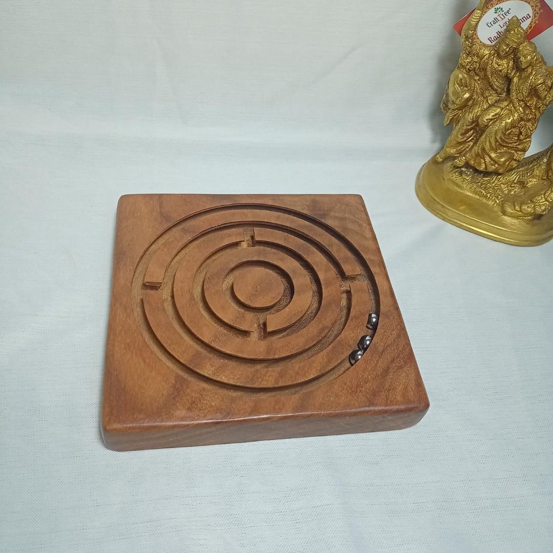 WOOD MAZE GAME, Hobbies & Toys, Toys & Games on Carousell