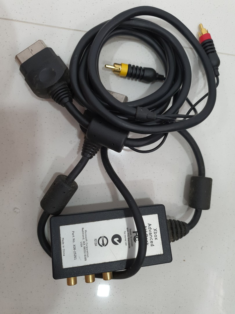 Xbox AV Pack, Video Gaming, Video Games, Xbox on Carousell