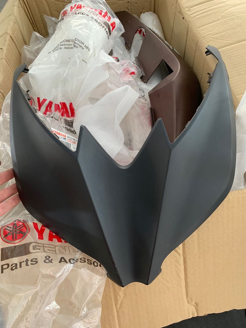 Xmax matte black coverset, Motorcycles, Motorcycle Accessories on Carousell