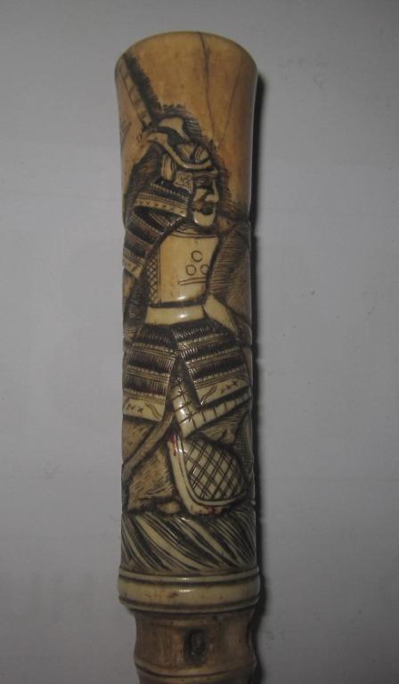 19th Century Graduated Shark's Vertebrae Cane Walking Stick, Hobbies ...