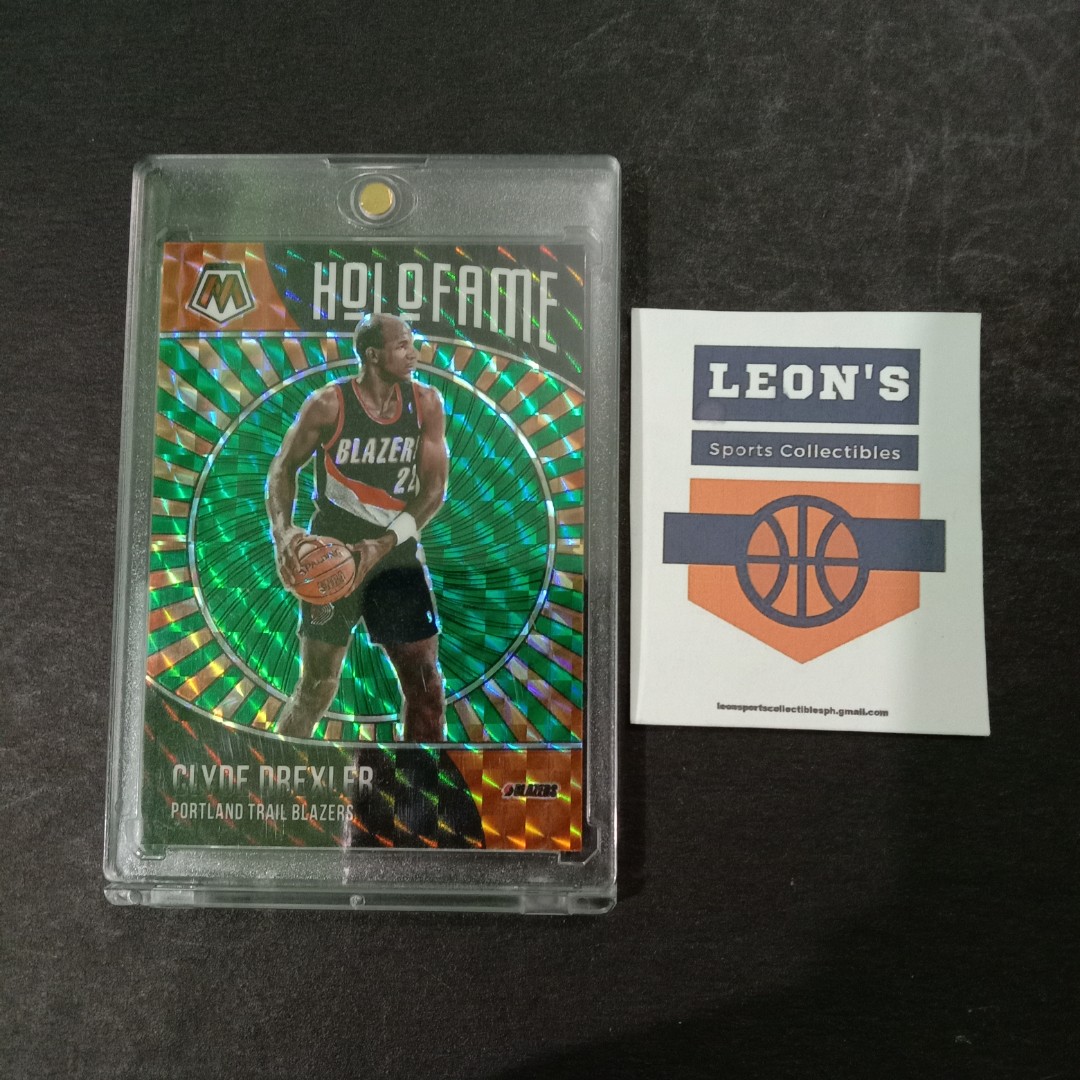 2020-21 NBA Card Clyde Drexler Holo Fame Green Mosaic, Hobbies & Toys ...