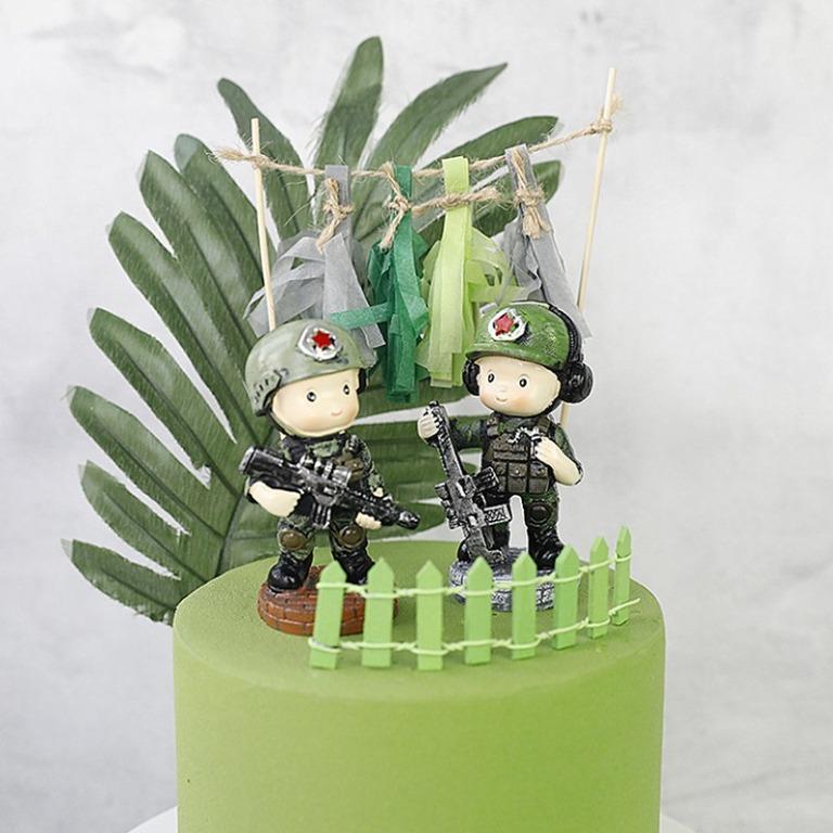 4 Types of 3D Army / Military / Navy personnel / soldier / Tank cake ...