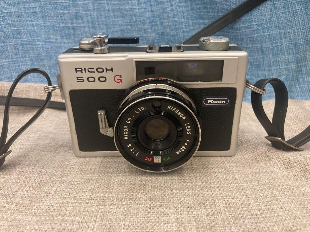 古董照相機 RICOH 500G 功能正常, 相機攝影, 相機在旋轉拍賣