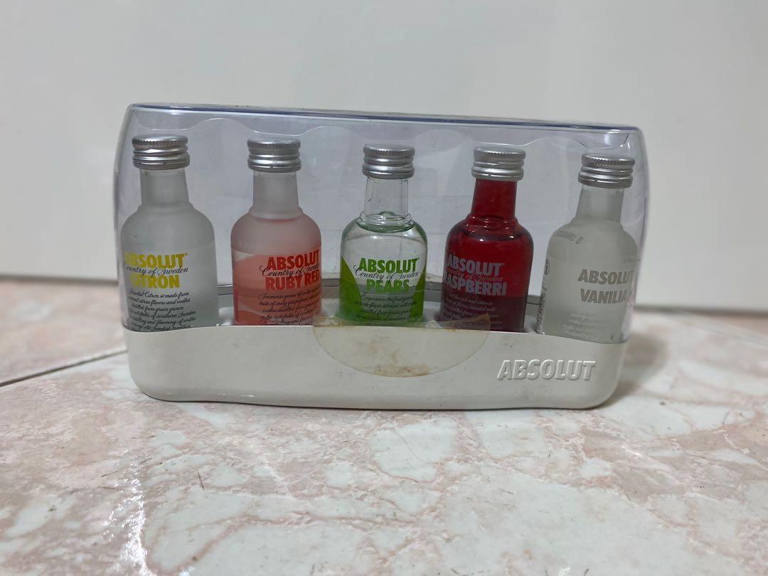 Absolute Flavoured Vodka Miniature Set, Food & Drinks, Alcoholic ...