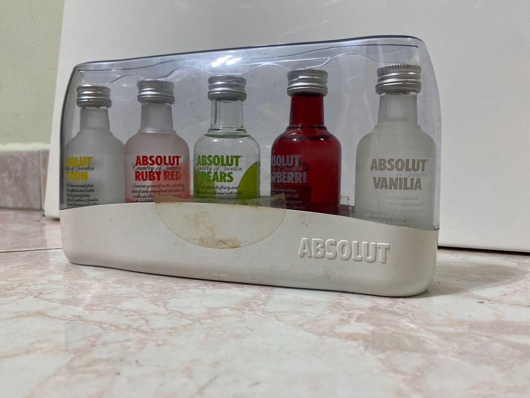 Absolute Flavoured Vodka Miniature Set, Food & Drinks, Alcoholic ...