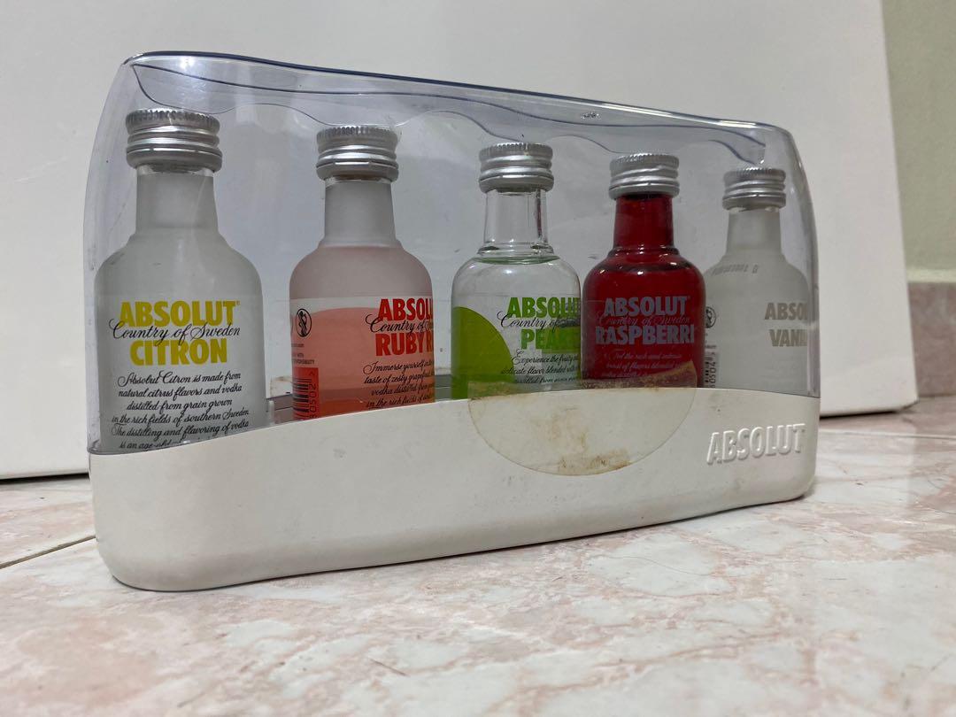 Absolute Flavoured Vodka Miniature Set, Food & Drinks, Alcoholic ...