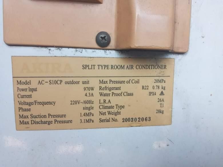 Akira Split Type aircon, TV & Home Appliances, Air Conditioning and ...