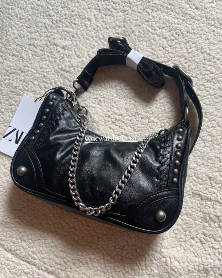 BNWT ZARA ROCKER CROSSBODY BAG, Luxury, Bags & Wallets on Carousell