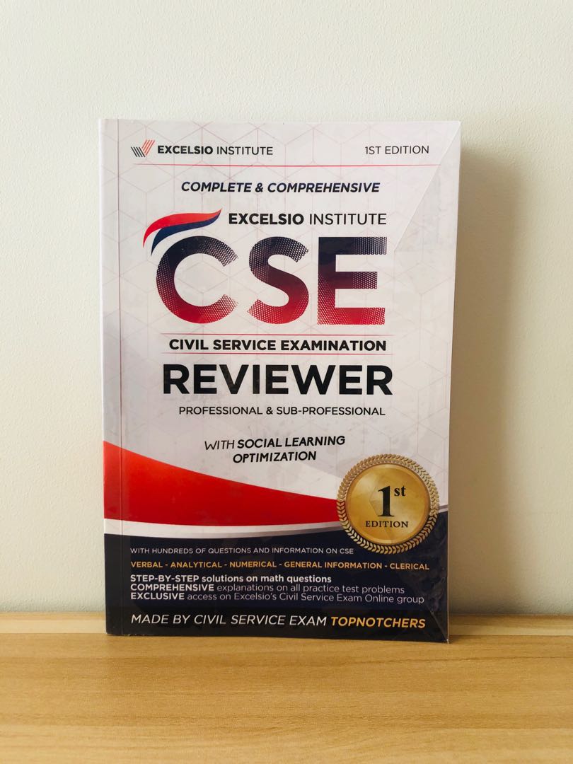 Civil Service Exam Reviewer (Prof & Sub-prof), Hobbies & Toys, Books ...