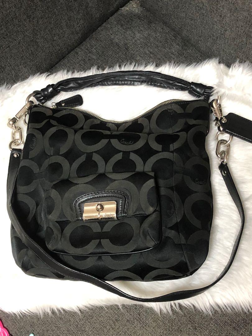 Coach 2 way Op Art, Luxury, Bags & Wallets on Carousell