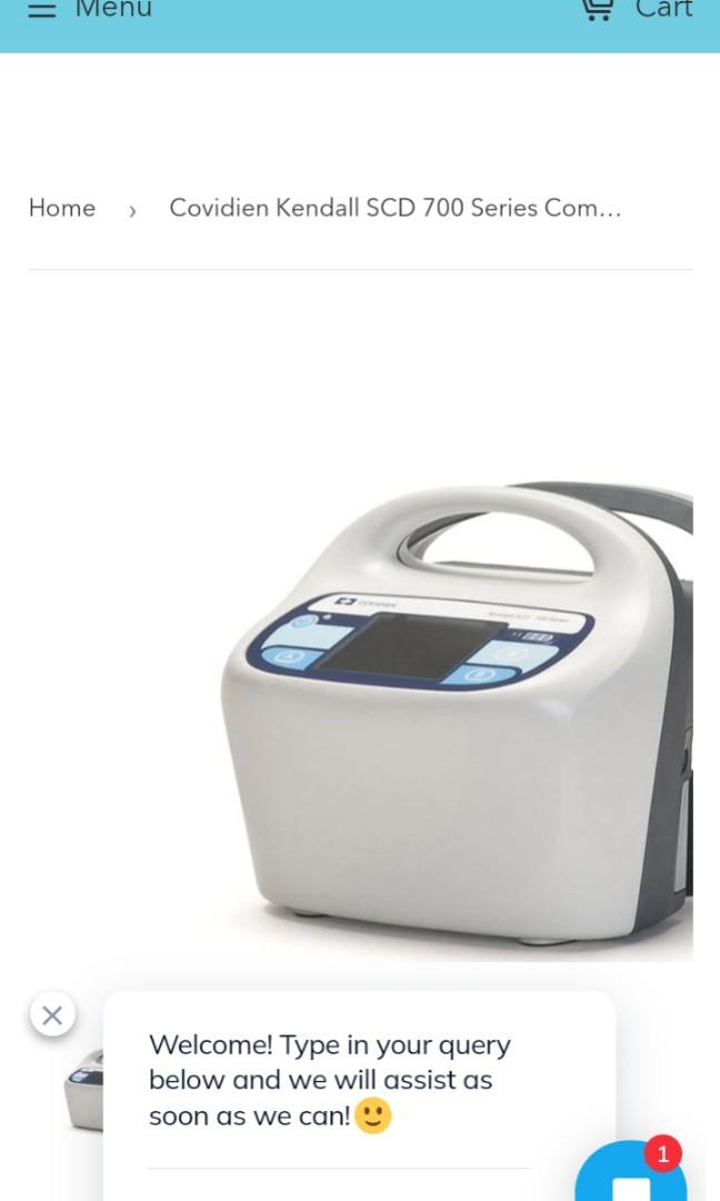 Covidien Kendall SCD700 leg compressio machine, Health & Nutrition ...
