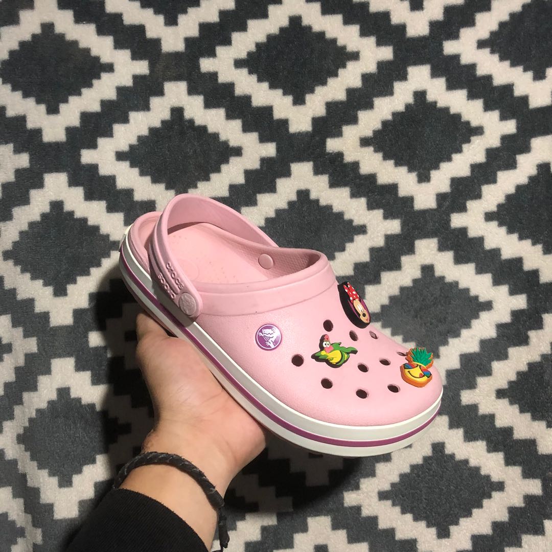 Crocs Clogs with jbitz, Women's Fashion, Footwear, Slippers and slides ...