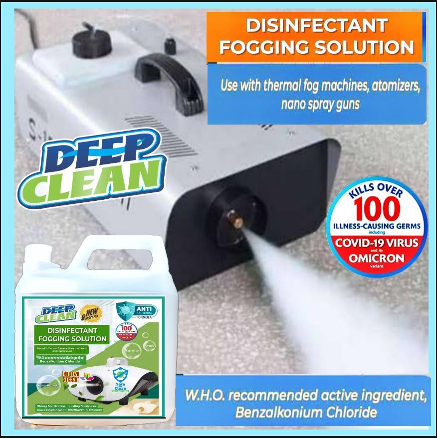Deep Clean Disinfectant Fogging Solution is a broad spectrum surface ...
