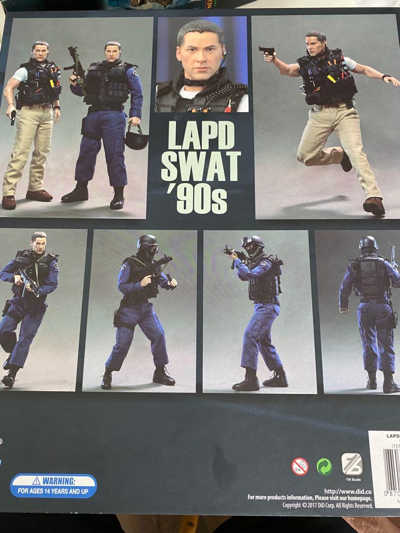 DID 1/6 LAPD SWAT 90s Kenny Keanu Reeves Police outfit used, Hobbies & Toys, Toys & Games on ...