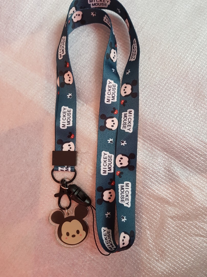 NEGO OK Disney Mickey Mouse Lanyard Keychain Cute Kawaii Children Child ...