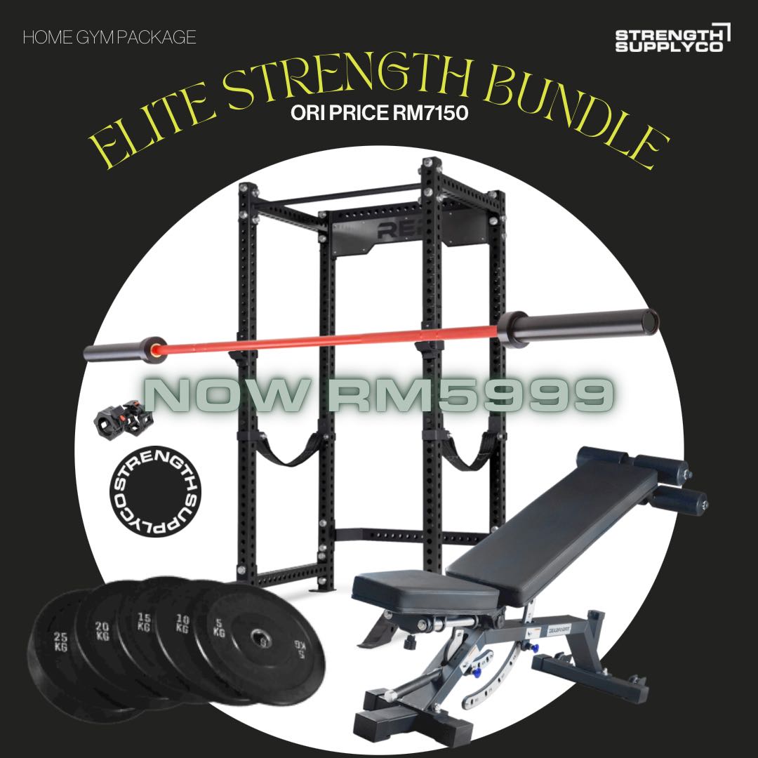 Elite Strength Home Gym Bundle Package Promo, Sports Equipment ...
