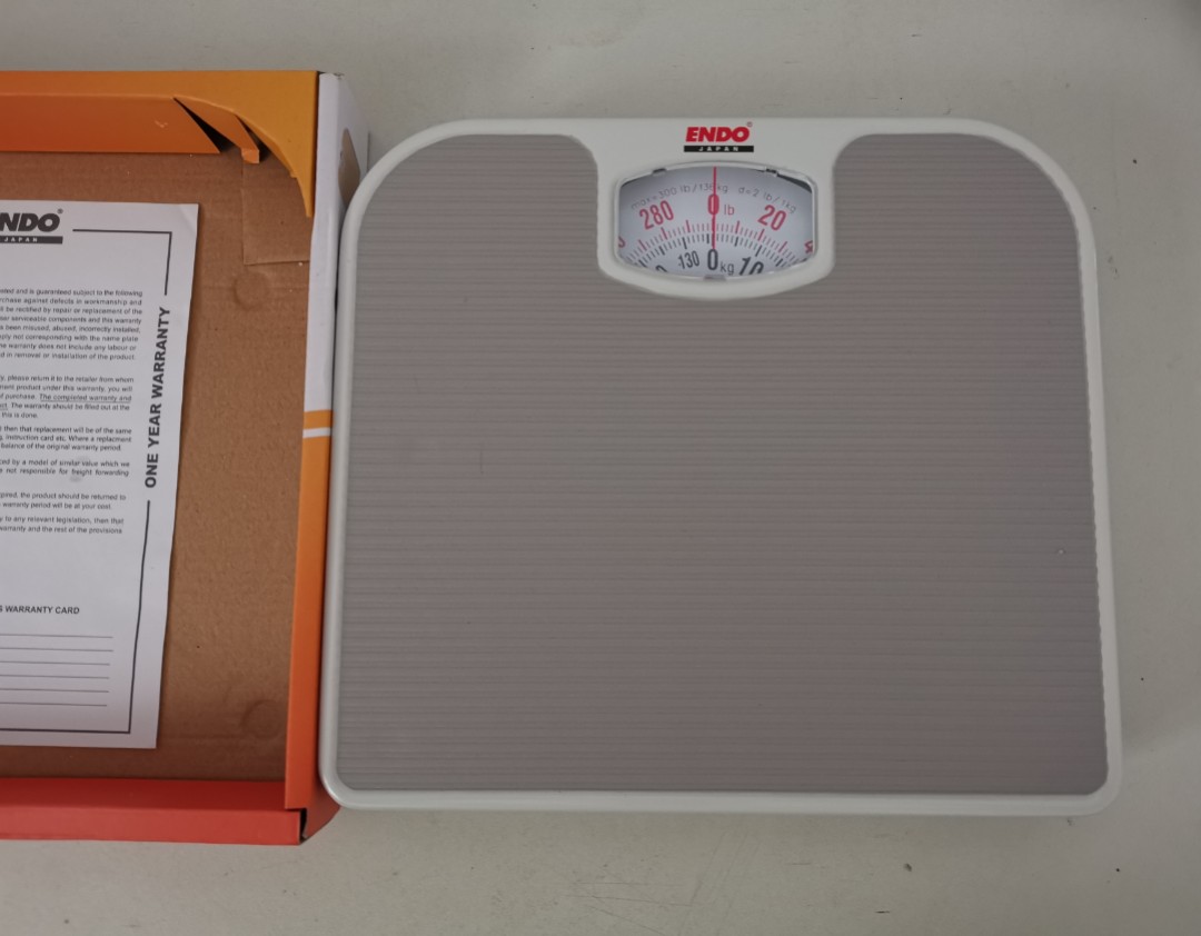 Endo Bathroom Body Scale In Excellent Condition, Health & Nutrition ...
