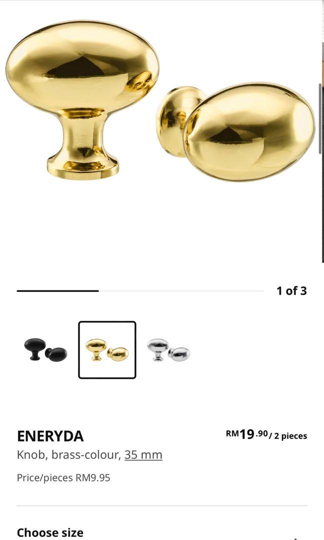 Eneryda ikea door knob cabinet handle, Furniture & Home Living, Home ...