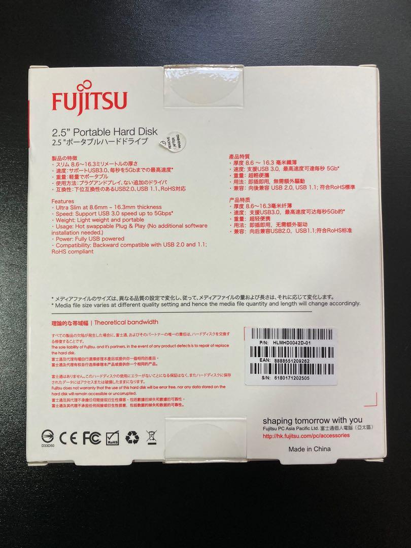 Fujitsu 2.5” Storage 1TB Hard Disk, 電腦＆科技, 電腦周邊及配件, 硬碟及儲存器 - Carousell