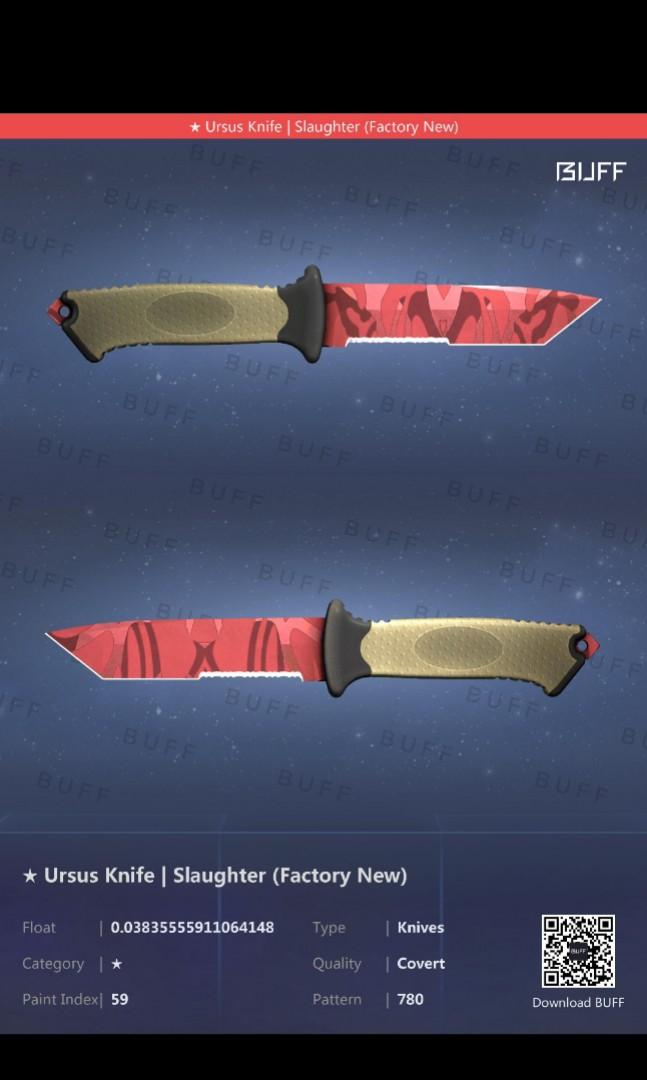 (FV 0.03) FN SLAUGHTER URSUS KNIFE CSGO KNIFE, Video Gaming, Gaming ...