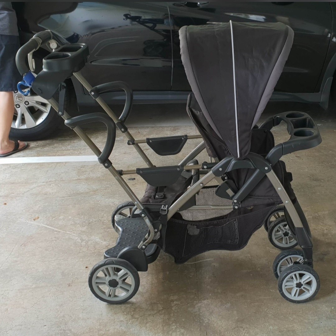 Graco tandem stand & ride, Babies & Kids, Going Out, Strollers on Carousell