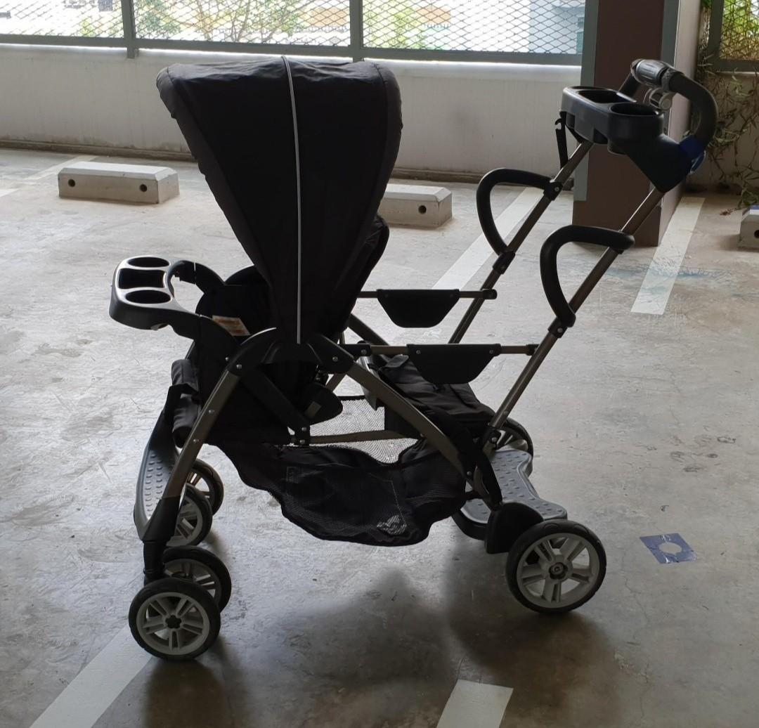 Graco tandem stand & ride, Babies & Kids, Going Out, Strollers on Carousell