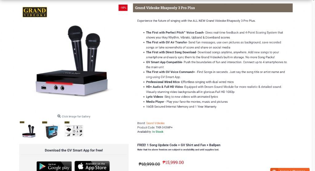 Grand Videoke Rhapsody 3 Pro Plus (KARAOKE), Hobbies & Toys, Music ...