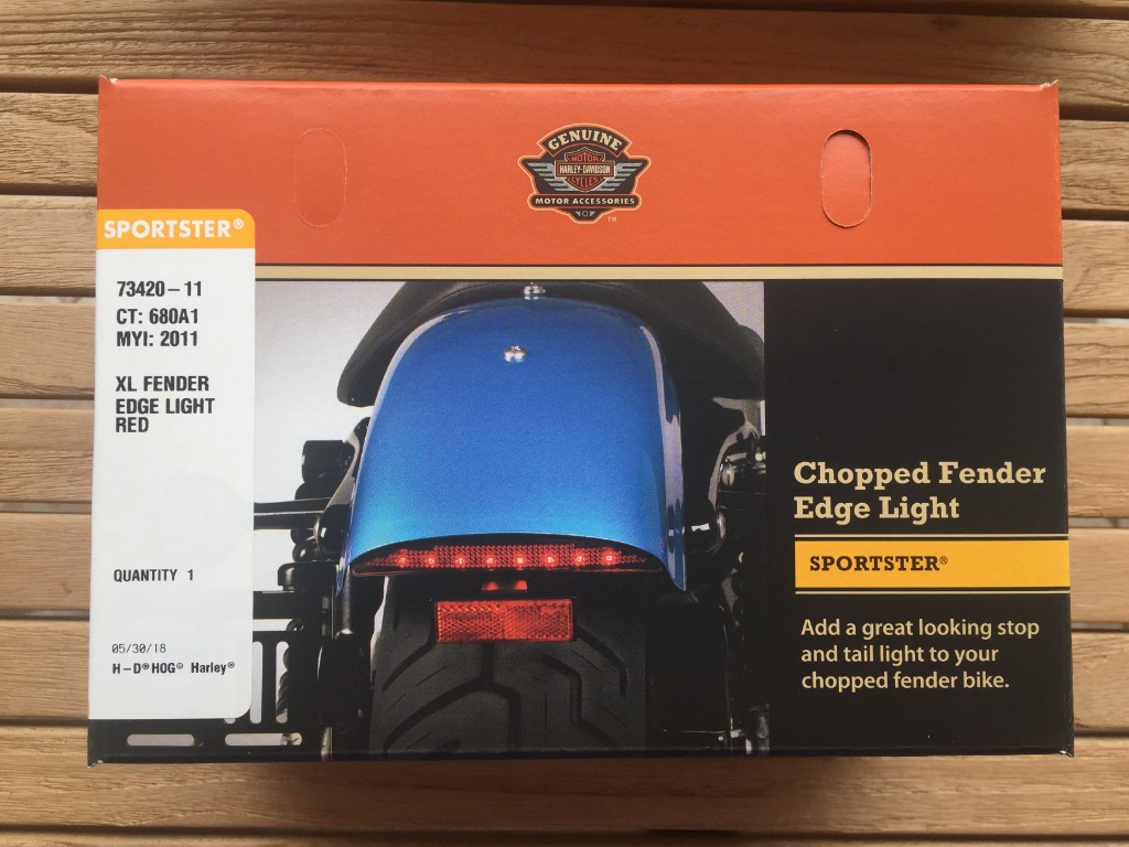 HARLEY DAVIDSON CHOPPED FENDER EDGE LIGHT KIT, Motorcycles, Motorcycle ...