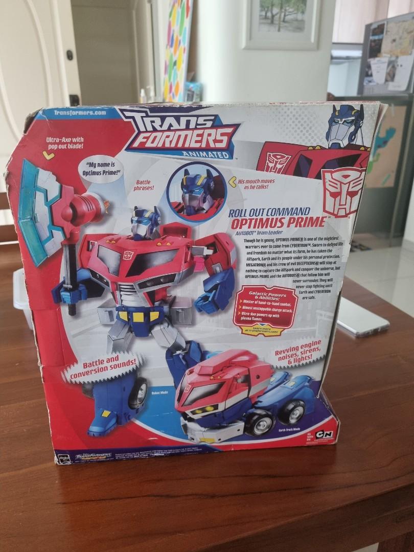 Hasbro Transformers Animated Supreme - Roll Out Command Optimus Prime ...