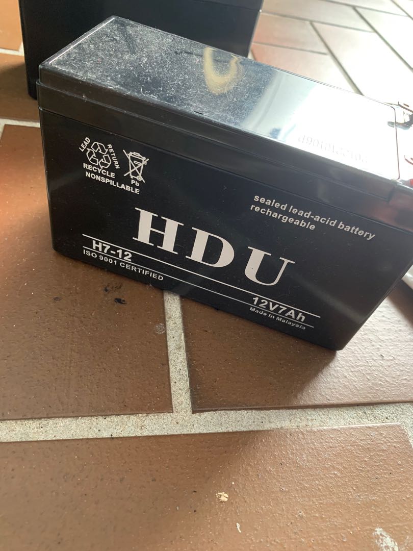 HDU Lead acid rechargeable battery 12V7Ah, Photography, Photography ...