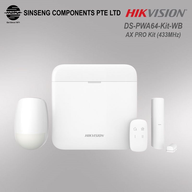 Hikvision Alarm Wireless AX Pro Alarm Kit Set System [Order Model:DS ...