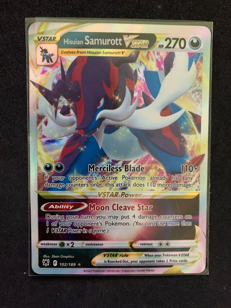 Hisuian Samurott VStar Pokemon TCG Astral Radiance, Hobbies & Toys ...