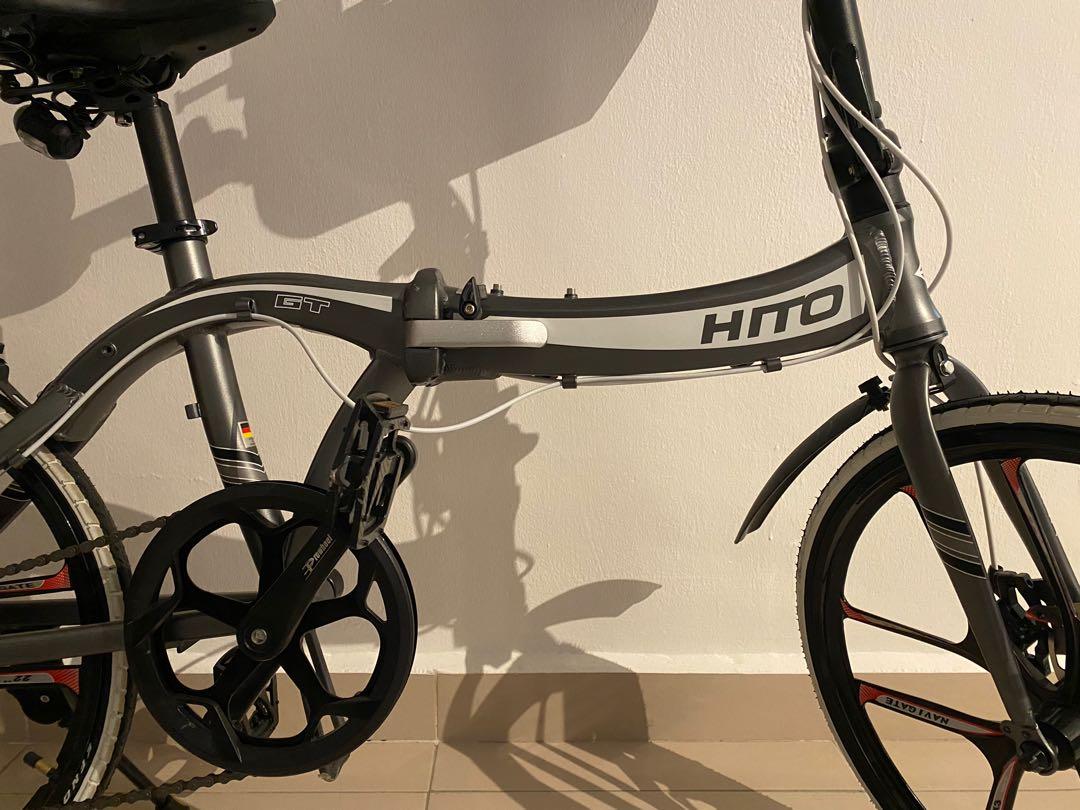 Hito GT series foldable bicycle - Grey, Sports Equipment, Bicycles ...