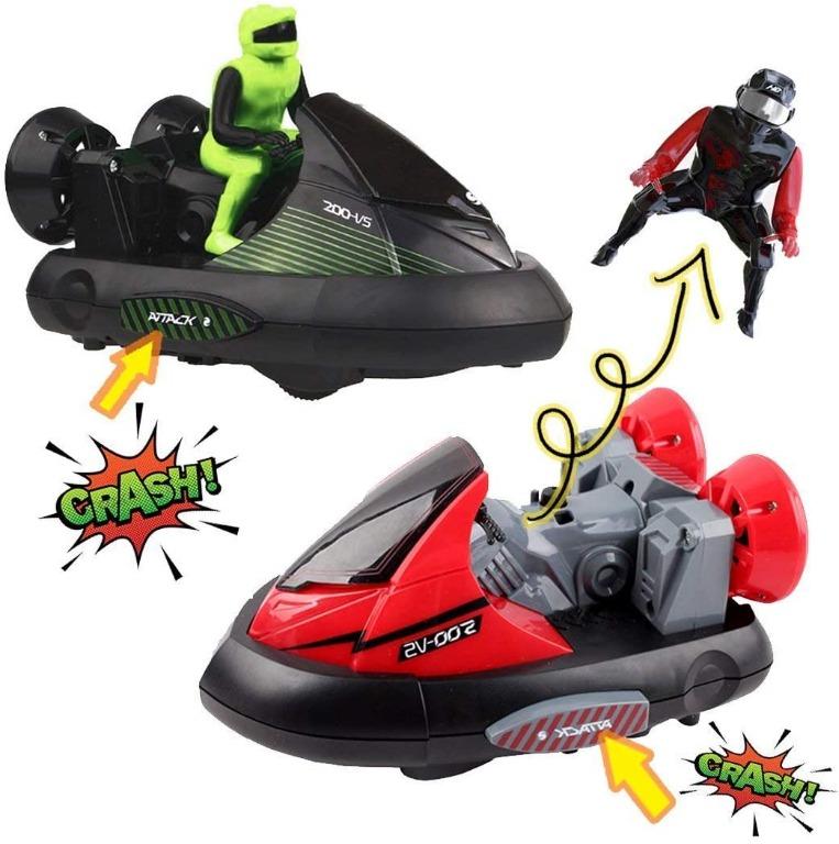 HUANGBO RC Bump and Eject Bumper Car Stunt Vehicles with Ejectable ...