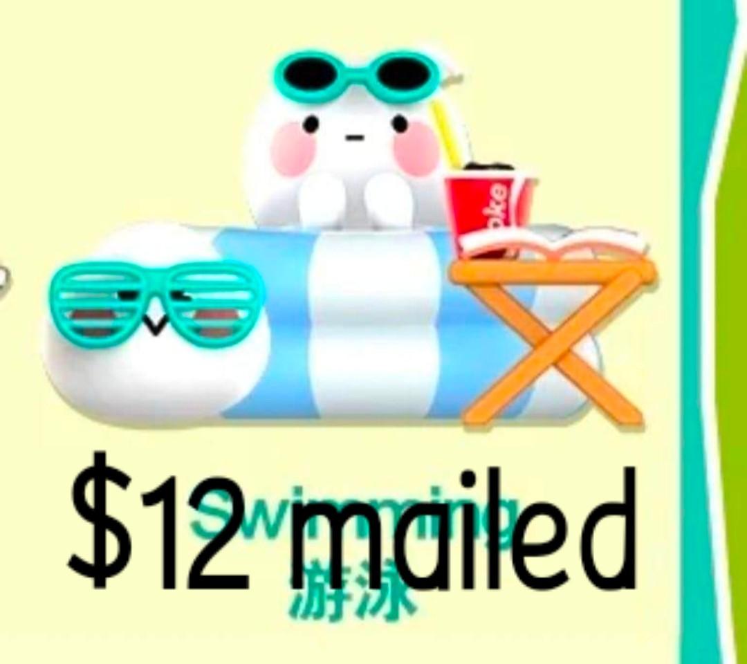 Labubu Animal/Bobo coco Swimming/Laura Capsule, Hobbies & Toys, Toys ...