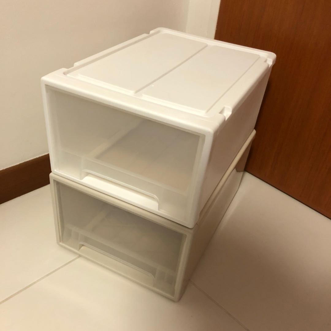 Large Stackable Plastic Drawers, Furniture & Home Living, Furniture ...