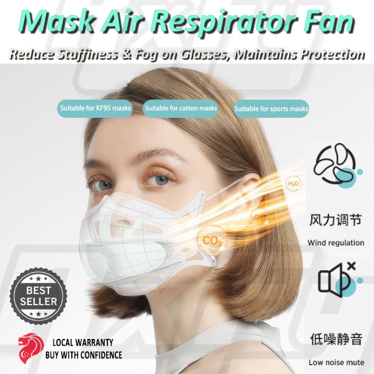 *Latest* Air Respirator Mask Fan Breathable Electric Circulating ...