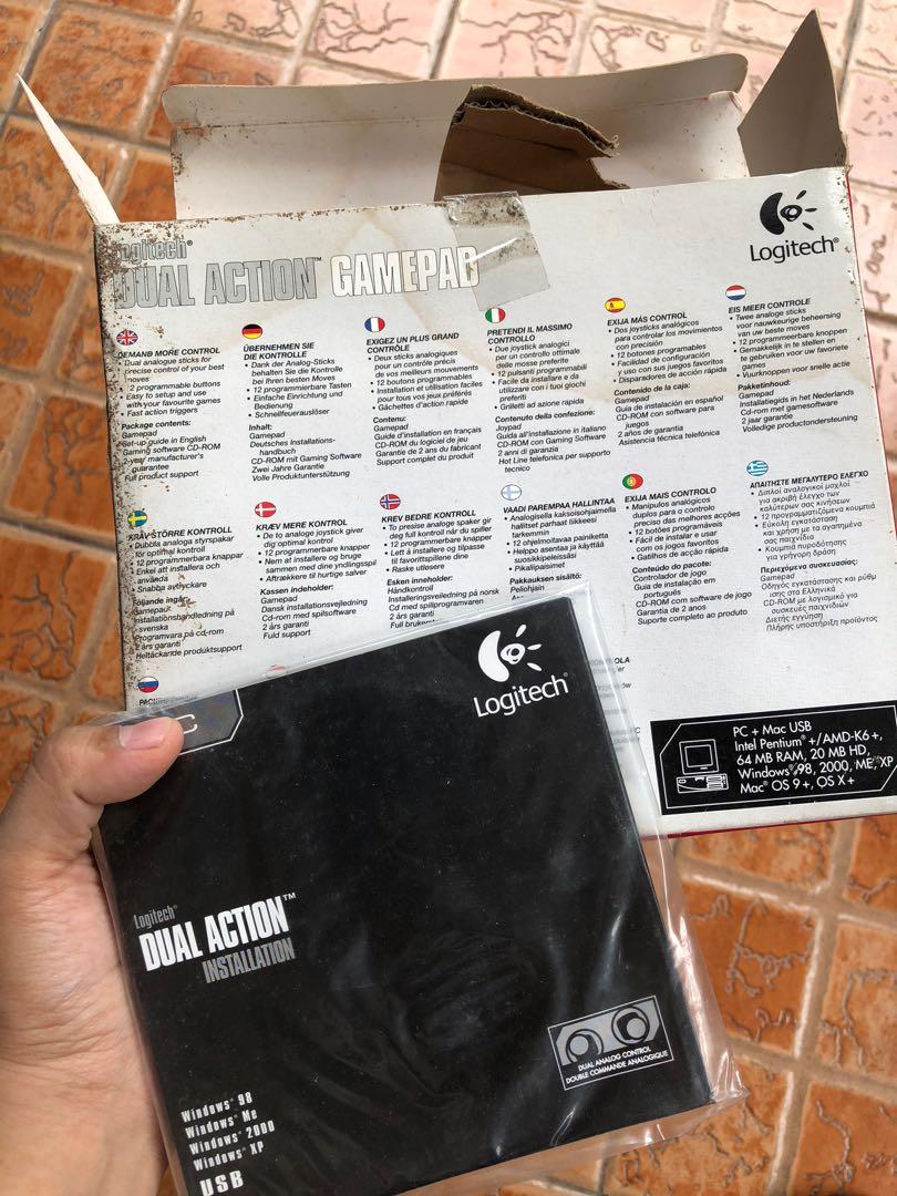 Logitech Dual Action Game Pad USB, Video Gaming, Gaming Accessories ...