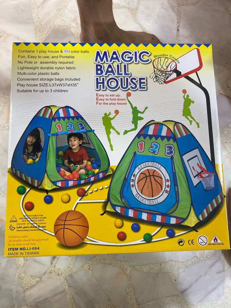 Magic ball house with 50 balls, Hobbies & Toys, Toys & Games on Carousell