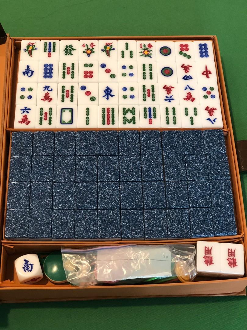 Mahjong table (foldable) with felt top, Furniture & Home Living ...