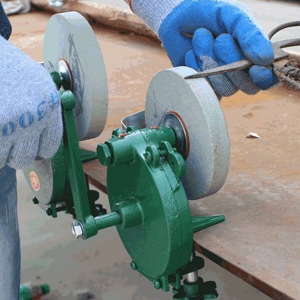 Manual Operated 6 Inches Hand Grinder with Abrasive Grinding Wheel for ...