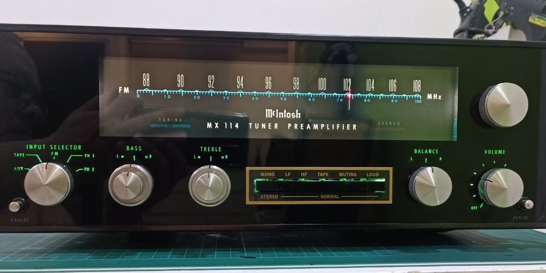 McIntosh mx114 preamplifier with FM tuner, Audio, Soundbars, Speakers ...