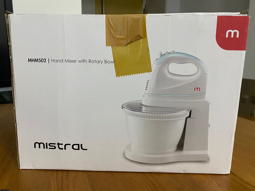 Mistral hand mixer with rotary bowl, TV & Home Appliances, Kitchen ...