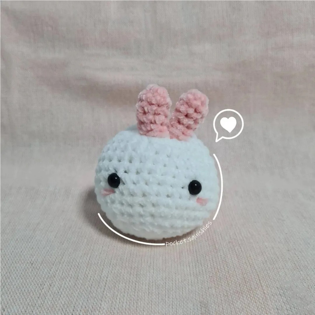 Mochi Bunny Crochet Amigurumi, Hobbies & Toys, Stationery & Craft ...
