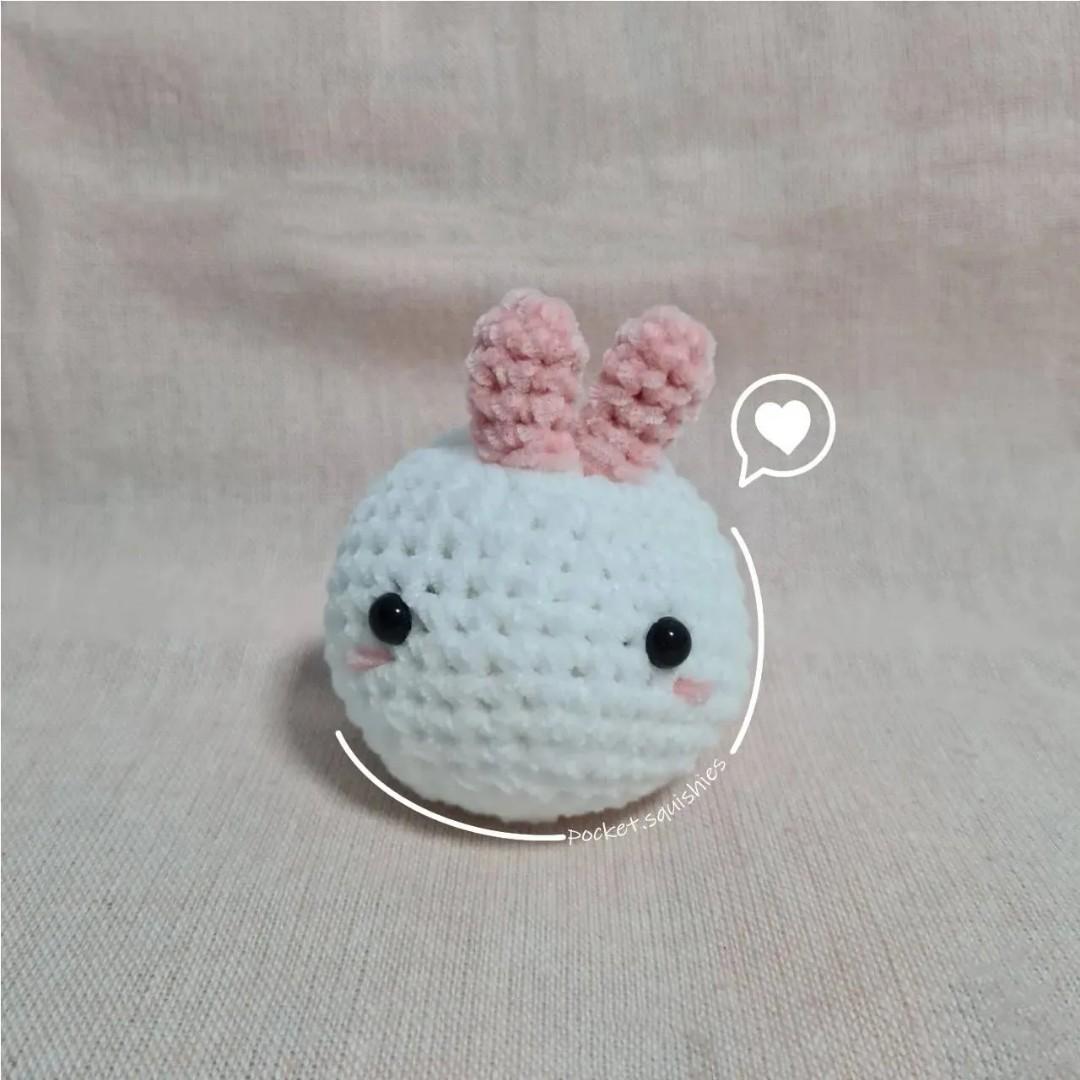 Mochi Bunny Crochet Amigurumi, Hobbies & Toys, Stationery & Craft ...